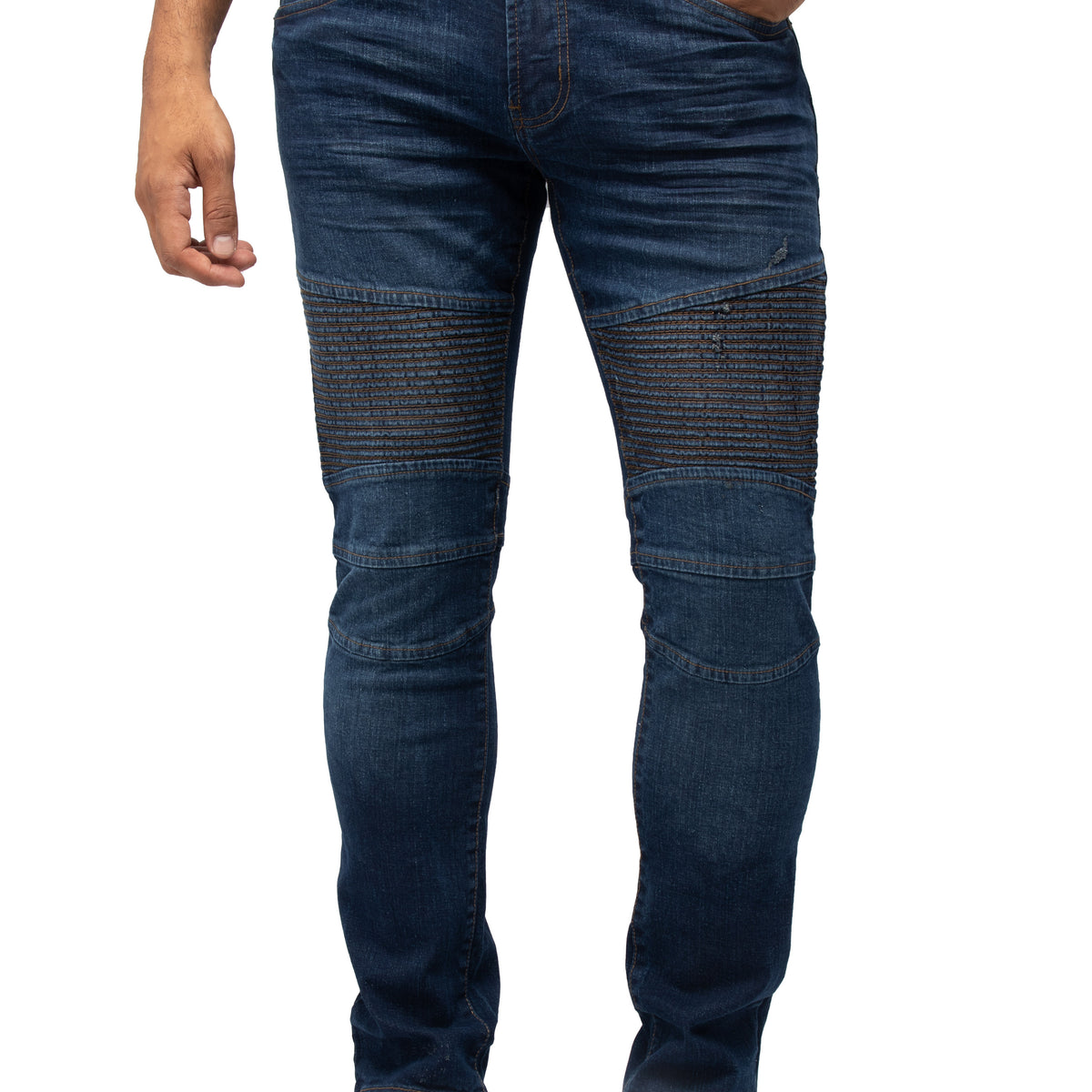 RAW X Men's Slim Fit Comfy Flex Stretch Moto Biker Jeans – X-RAY JEANS